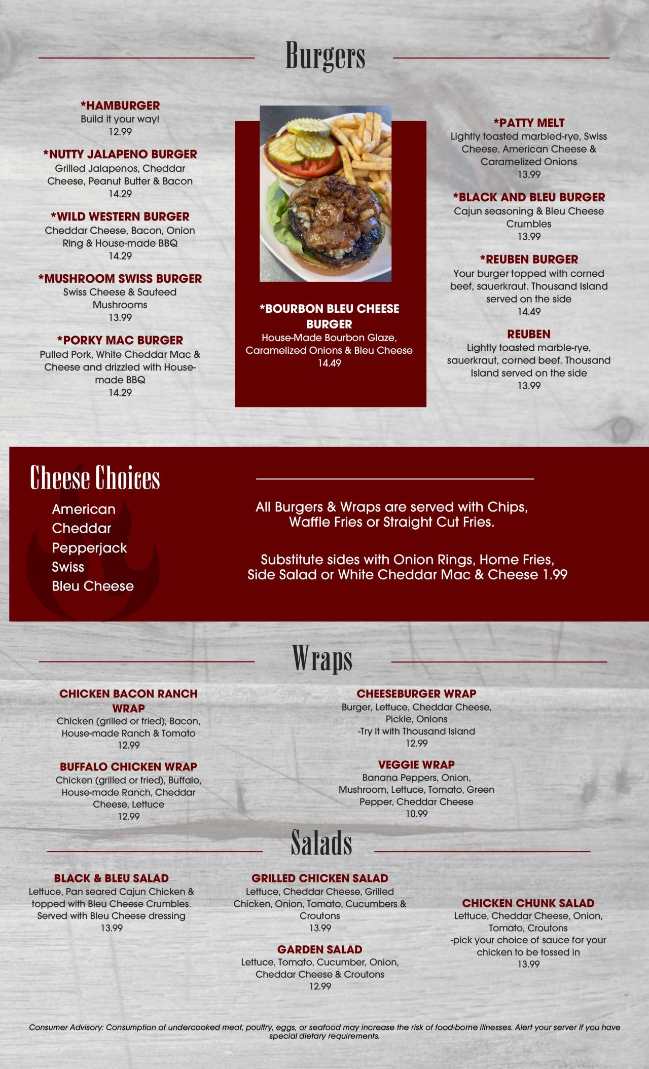 Menu Card - Doc's Rib Cage